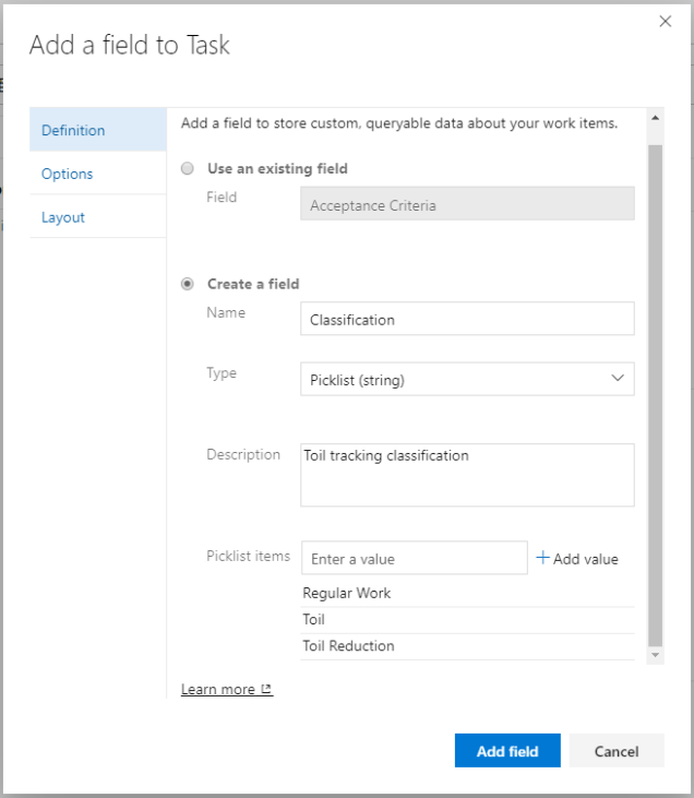 Tracking and classifying Azure DevOps work items in SRE toil budgets ...